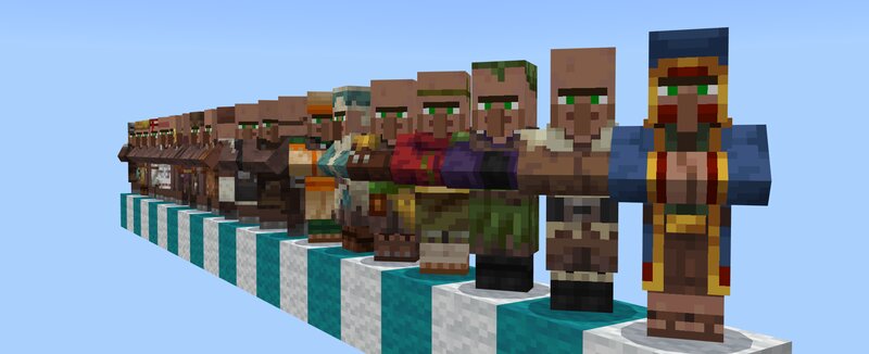 NPC Villagers | Turn NPCs into Villagers Minecraft Texture Pack