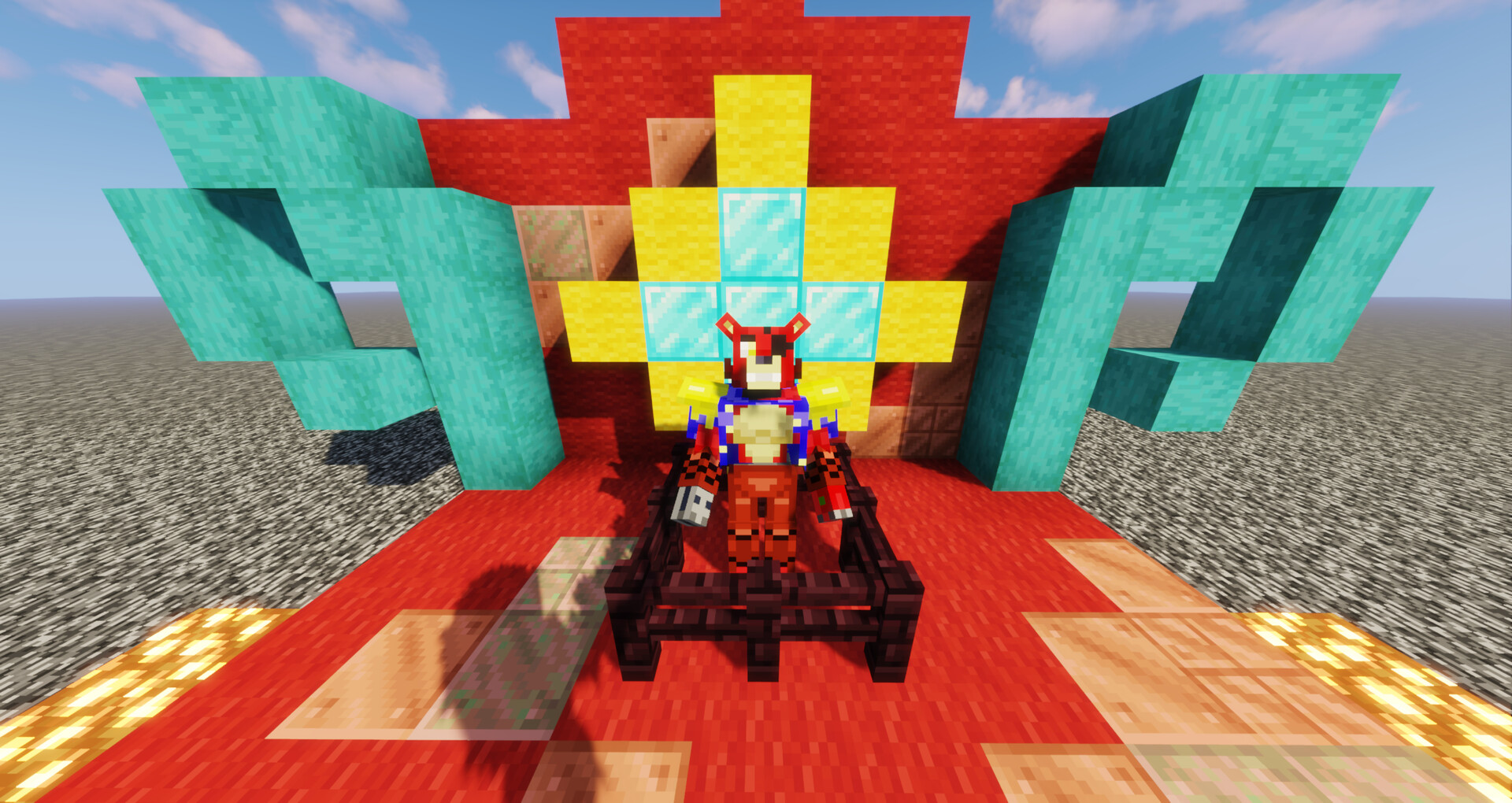 Glamrock Foxy (Glamrock freddy and friends addon) Minecraft Texture Pack