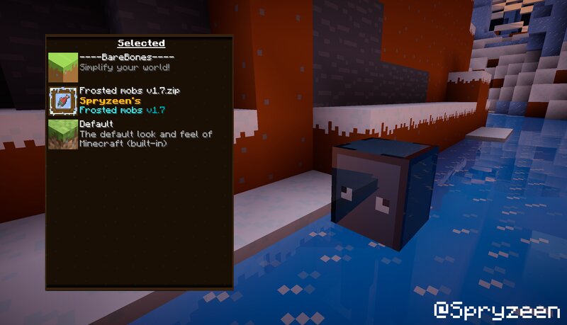 Spryzeen's Frosted mobs Minecraft Texture Pack