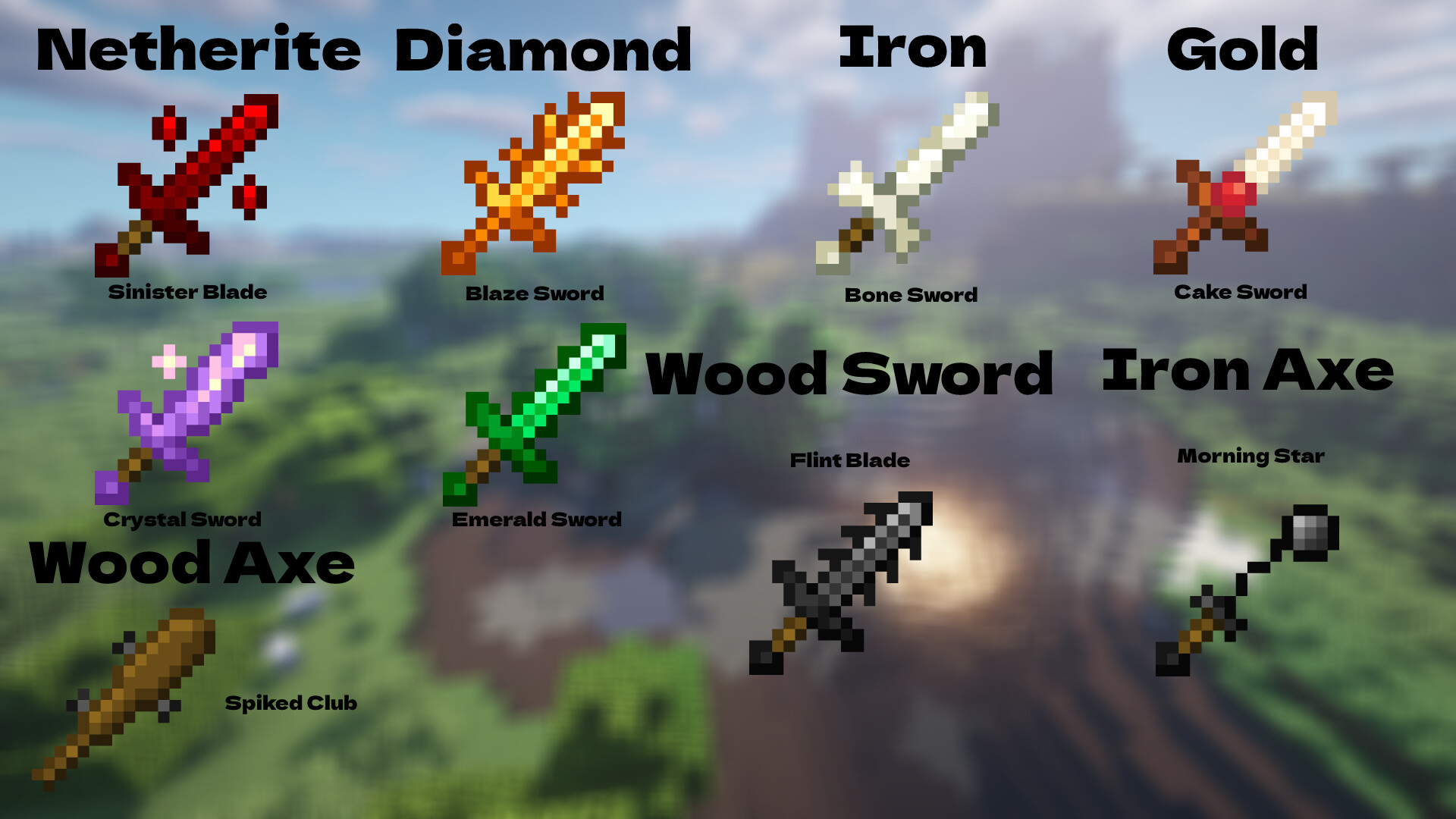Wackywow's weapon CIT Minecraft Texture Pack