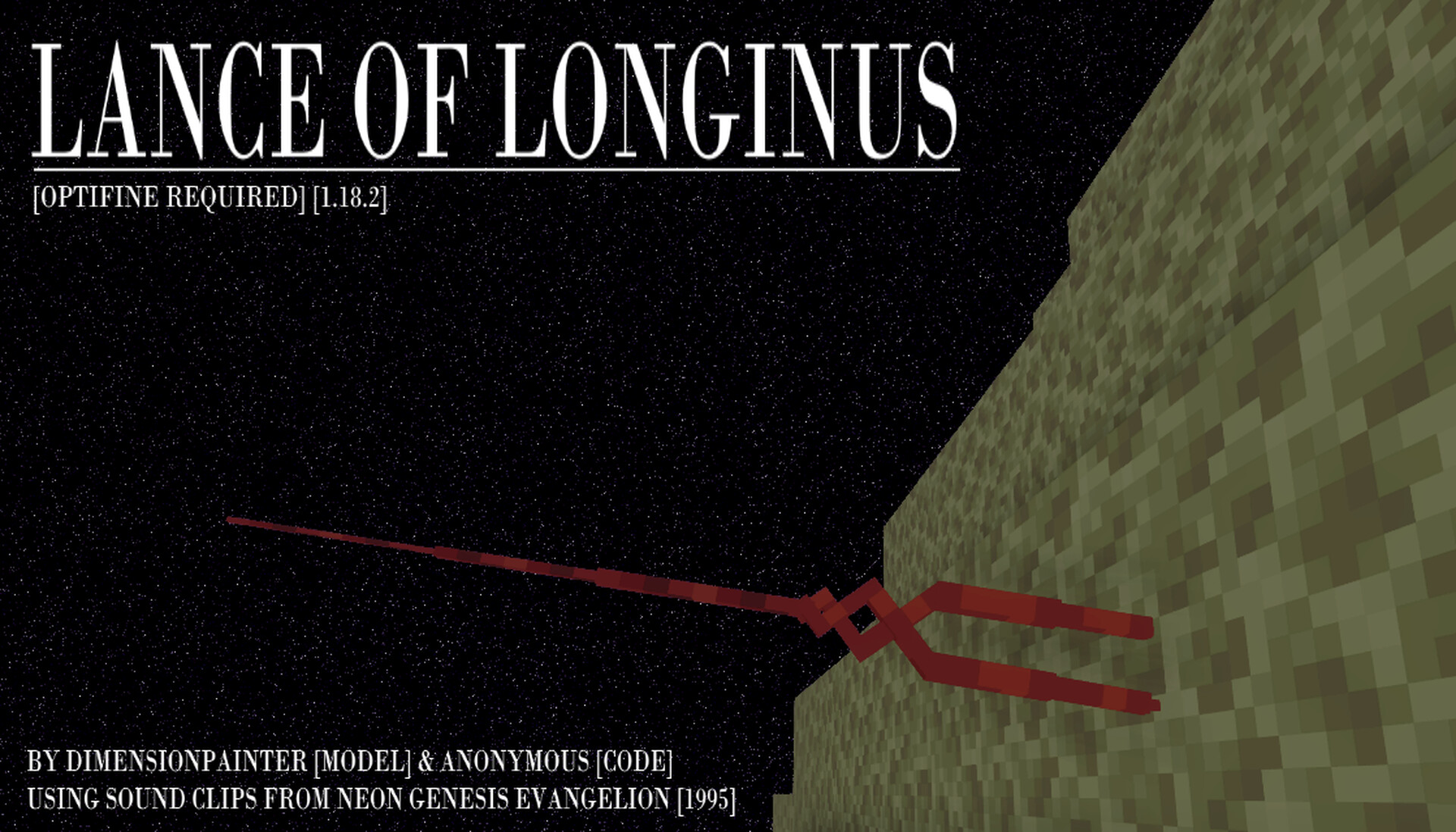 LANCE OF LONGINUS [OPTIFINE REQUIRED] [1.18.2] Minecraft Texture Pack