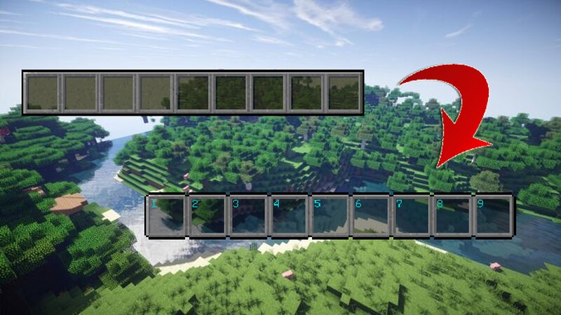 Improved Hotbar By DimenSpace Minecraft Texture Pack