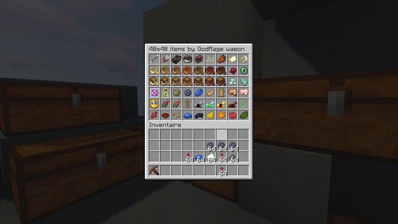 48x48 items (GUI Scale 3x) Minecraft Texture Pack