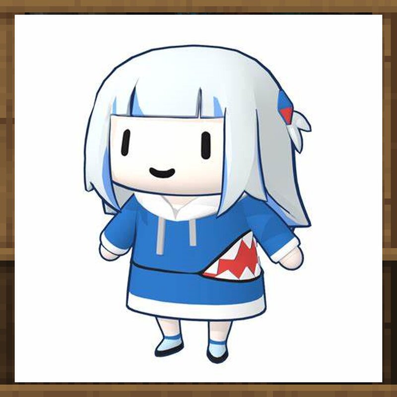 Accessories From Gawr Gura Hololive Minecraft Texture Pack