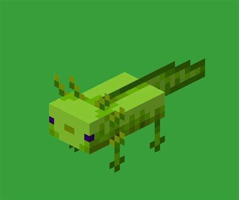 Green Axolotl Texture Pack Minecraft Texture Pack