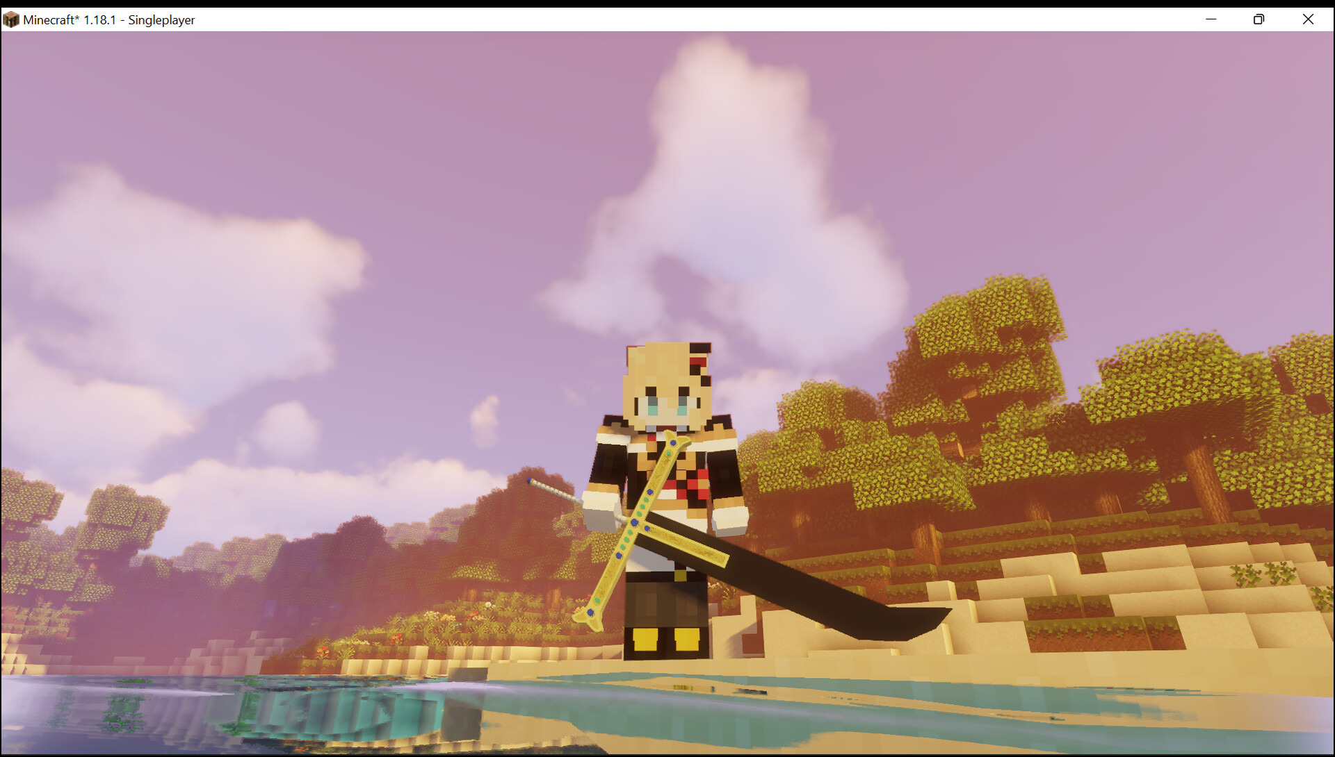 One Piece - Dracule Mihawk's Yoru Sword and Koganata Knife Minecraft ...