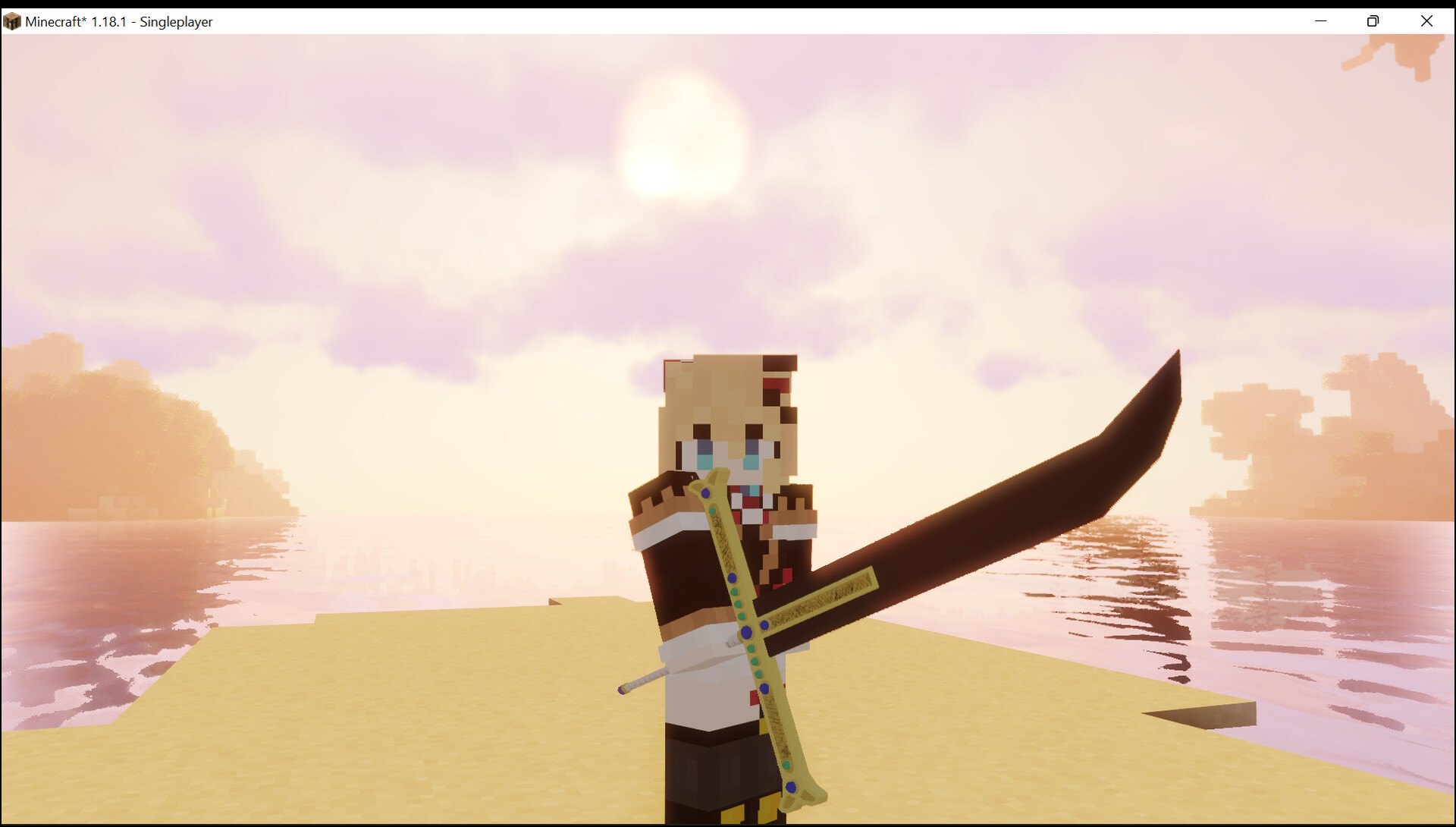 One Piece - Dracule Mihawk's Yoru Sword and Koganata Knife Minecraft ...