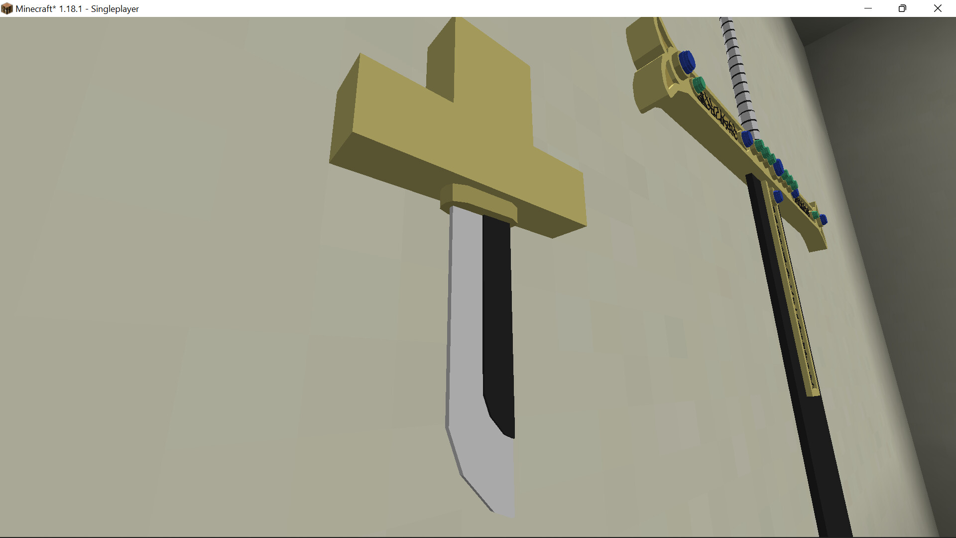One Piece - Dracule Mihawk's Yoru Sword and Koganata Knife Minecraft ...