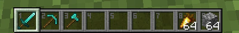 Numbered Hotbar 1.19 Minecraft Texture Pack
