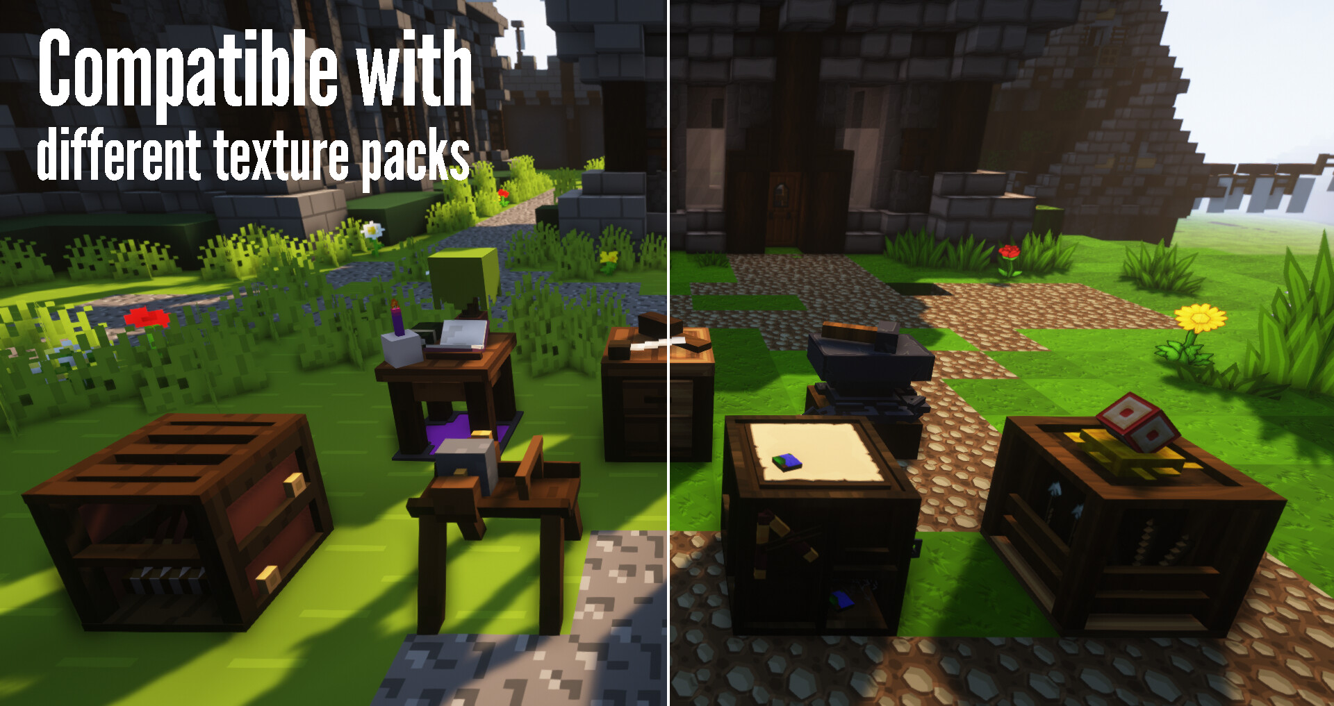 Recreated medieval containers Minecraft Texture Pack