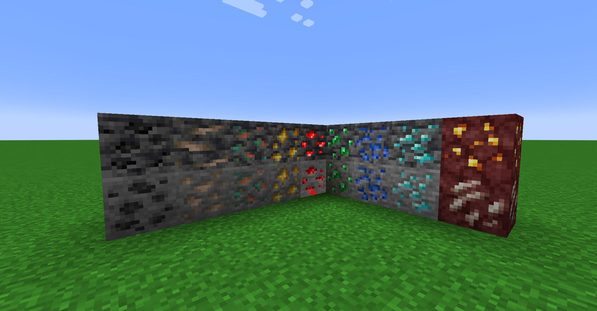 Glisten ores !DISCONTINUED! Minecraft Texture Pack