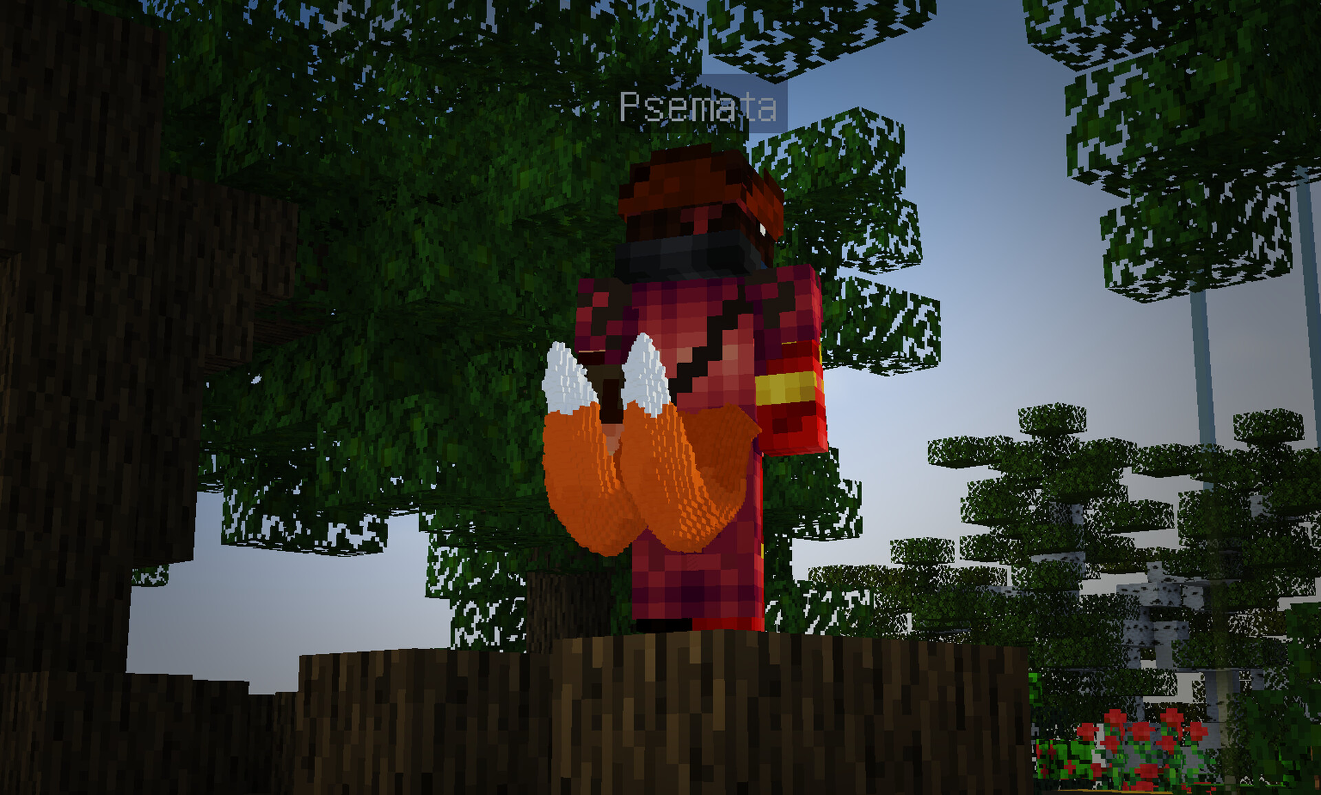 1.16 - Kitsune tails (2 tails) for request - 3D Minecraft Texture Pack