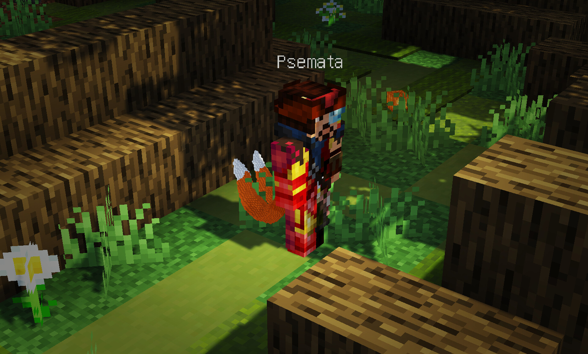 1.16 - Kitsune tails (2 tails) for request - 3D Minecraft Texture Pack