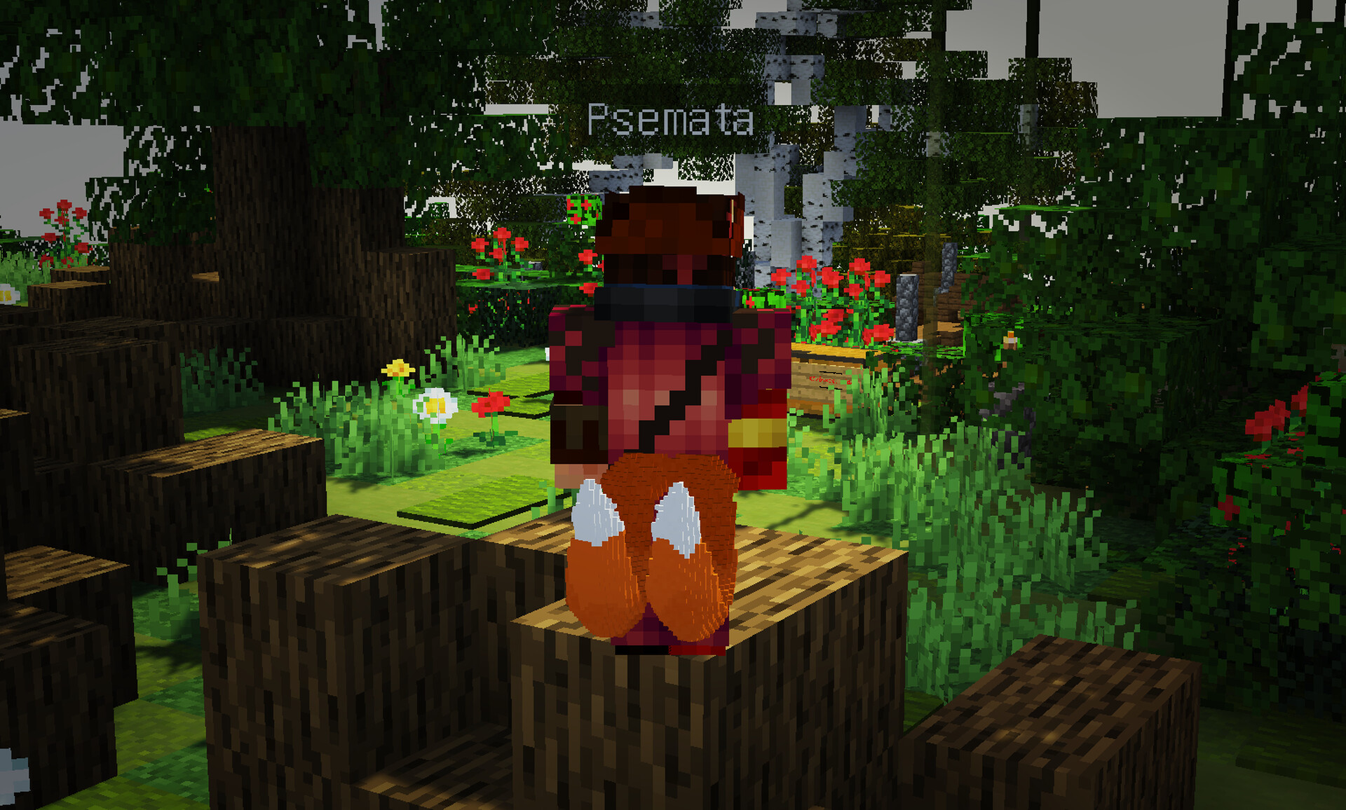 1.16 - Kitsune tails (2 tails) for request - 3D Minecraft Texture Pack