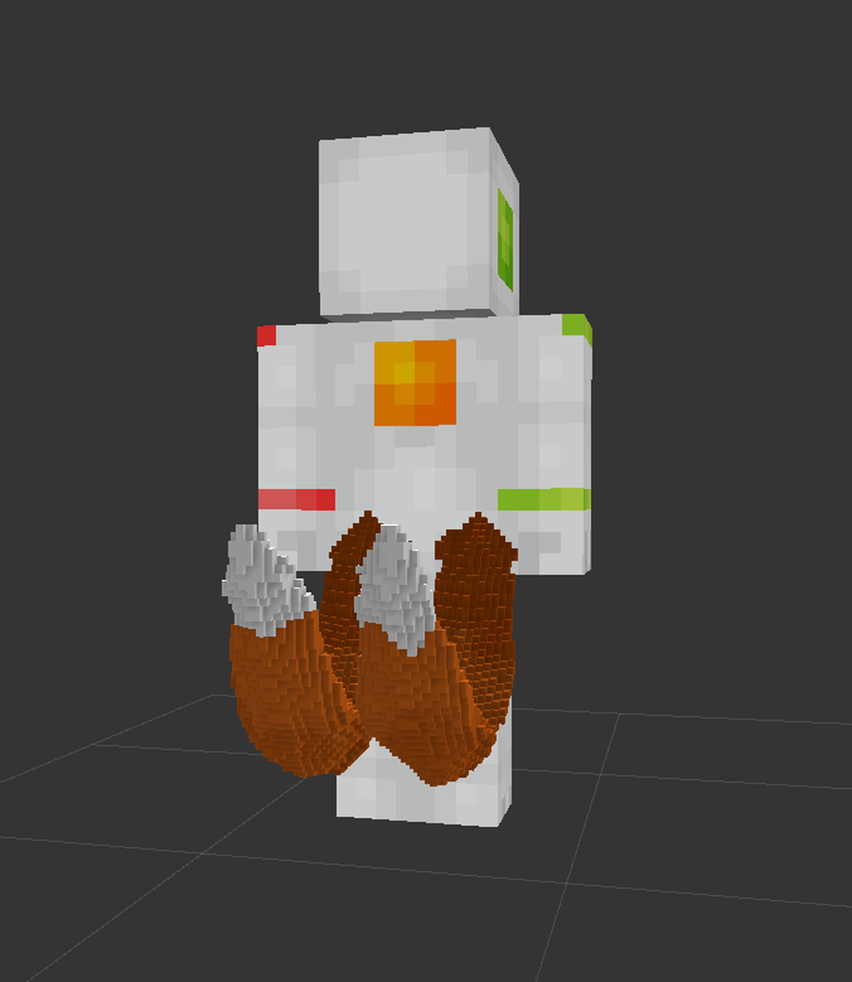 1.16 - Kitsune tails (2 tails) for request - 3D Minecraft Texture Pack