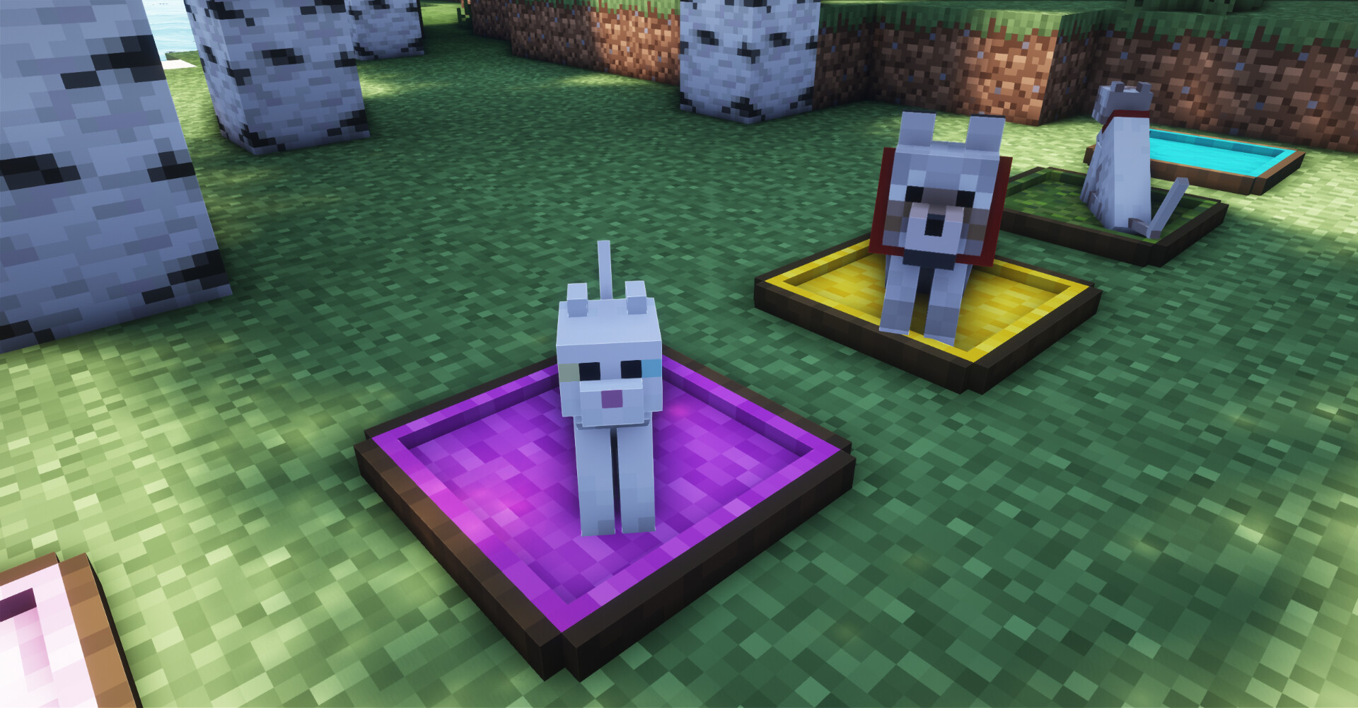 Carpets to Mini pet beds Minecraft Texture Pack