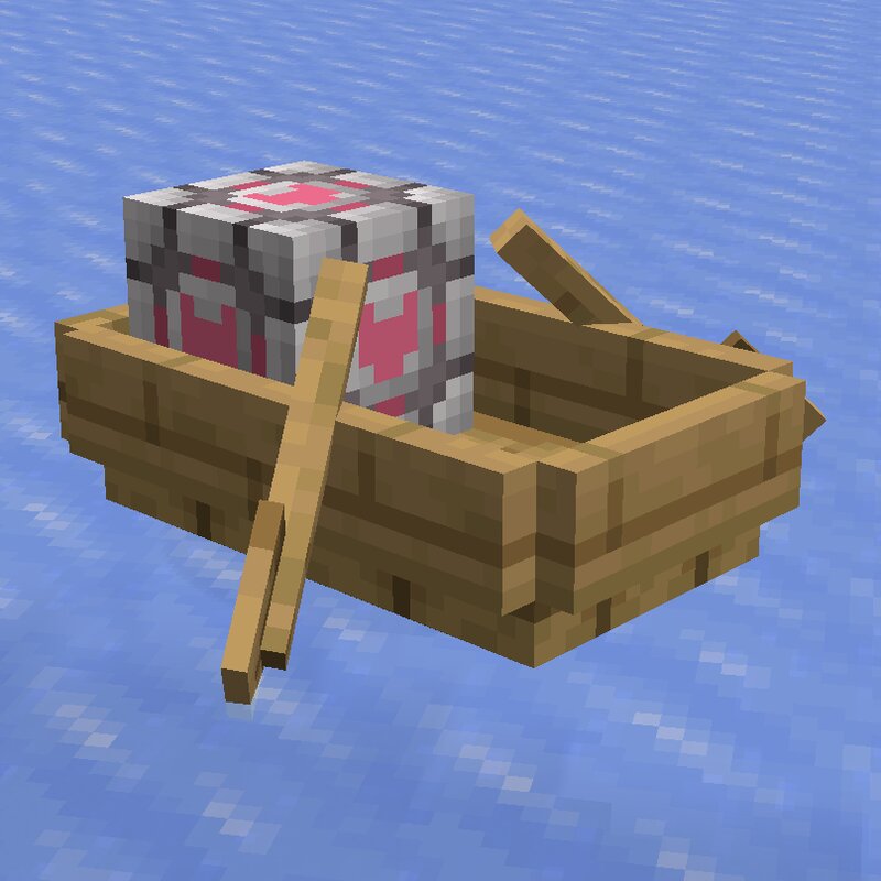 Boat with Companion Cube Minecraft Texture Pack
