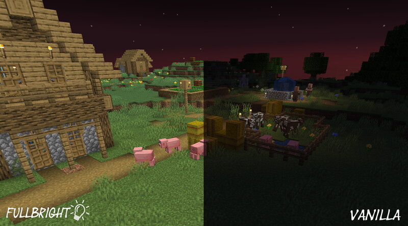 Fullbright 1.19 Vanilla and Optifine Minecraft Texture Pack