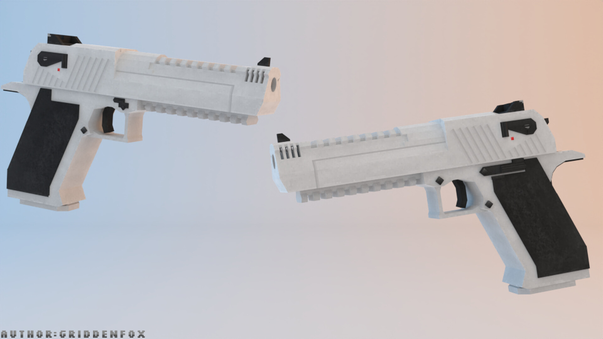 Desert Eagle .50 AE [Free] | 3D Model Minecraft Texture Pack