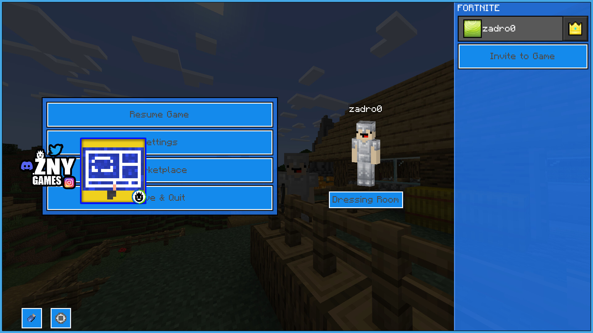 FORTNITE EDITION [BEDROCK] 🔫 Minecraft Texture Pack