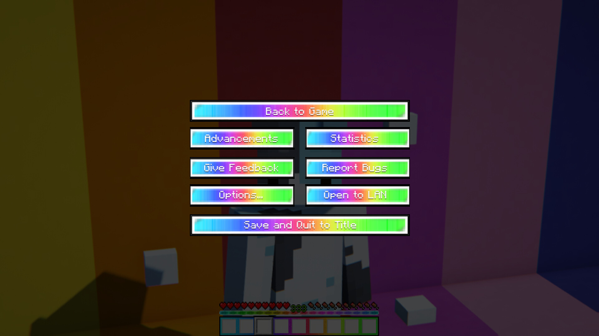 Light Rainbow GUI Minecraft Texture Pack