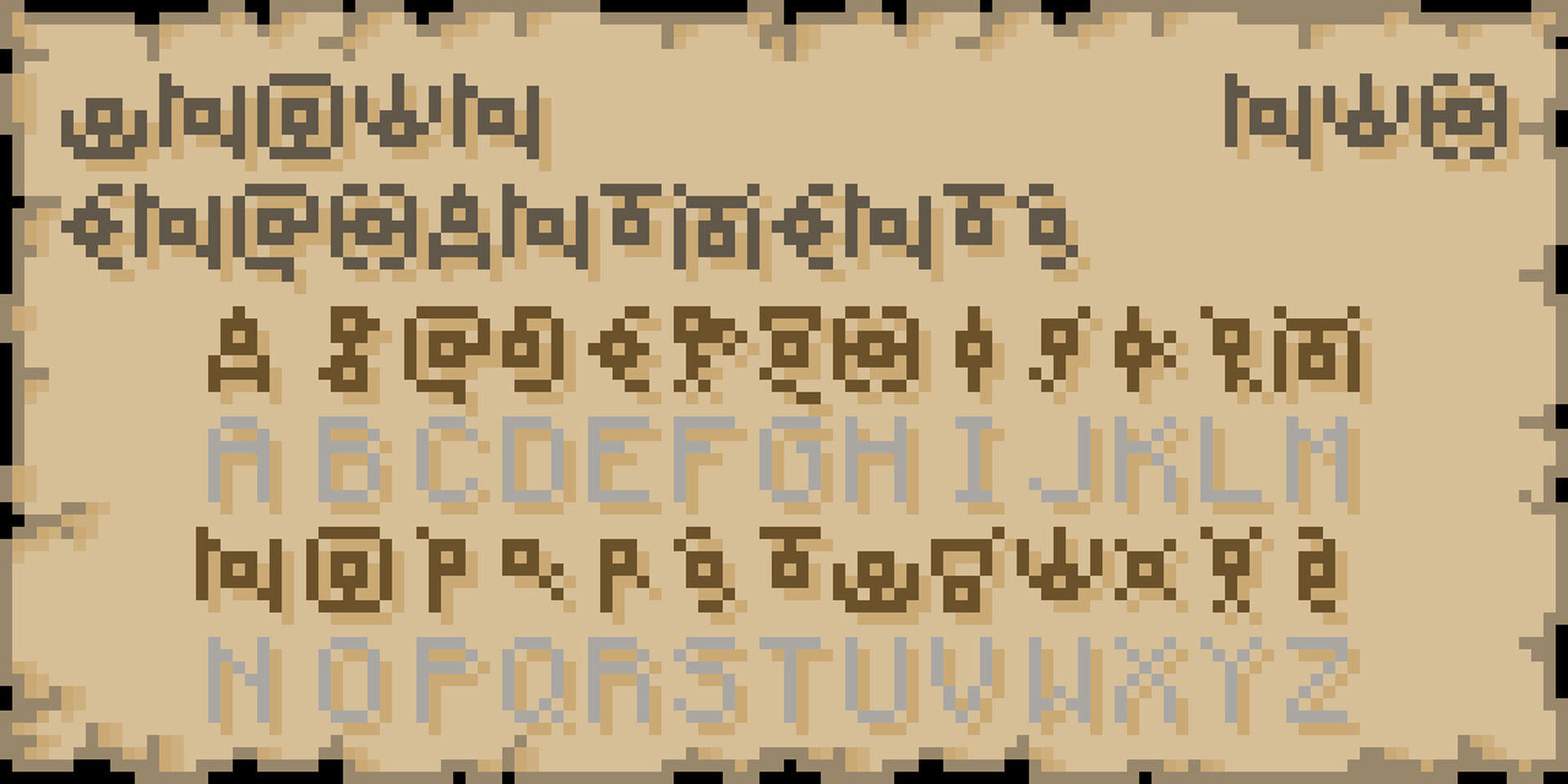Unown Language (Enchantment Table) Minecraft Texture Pack