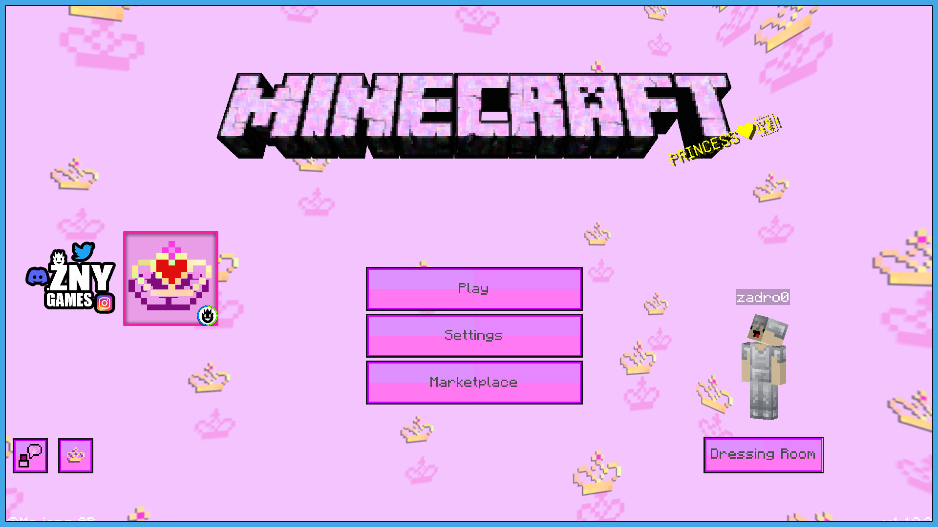 PRINCESS [BEDROCK] 👸 Minecraft Texture Pack