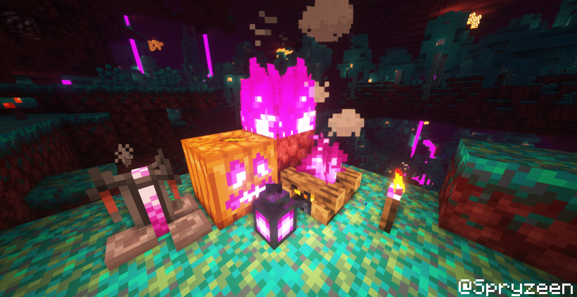 Spryzeen's Colorful lava "fire" ADDON Minecraft Texture Pack