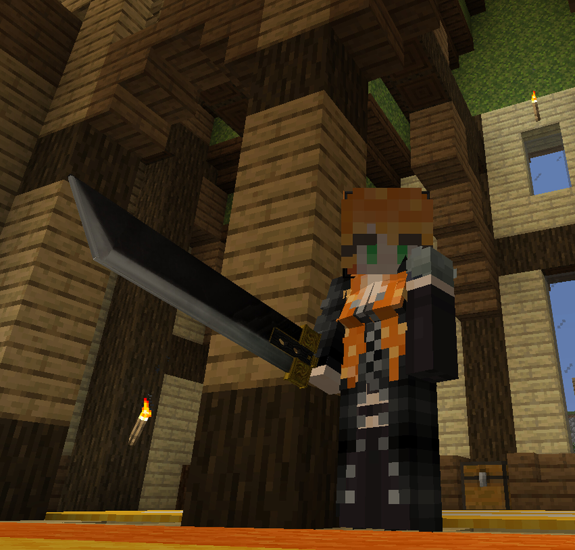 Buster Sword FF7:CrisisCore Optifine/CIt Version Minecraft Texture Pack