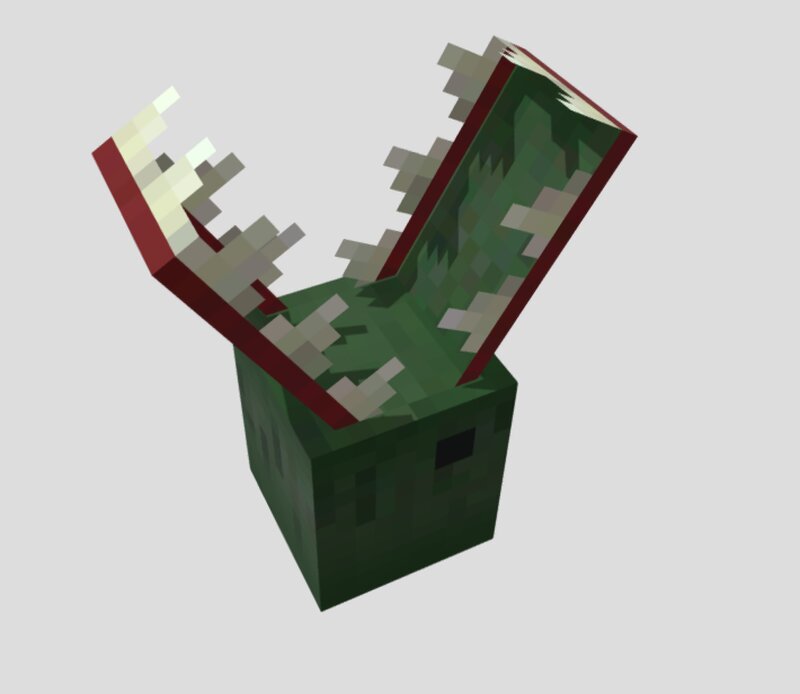 Alligator Head 🐊 - Realistic Evoker Fangs Minecraft Texture Pack