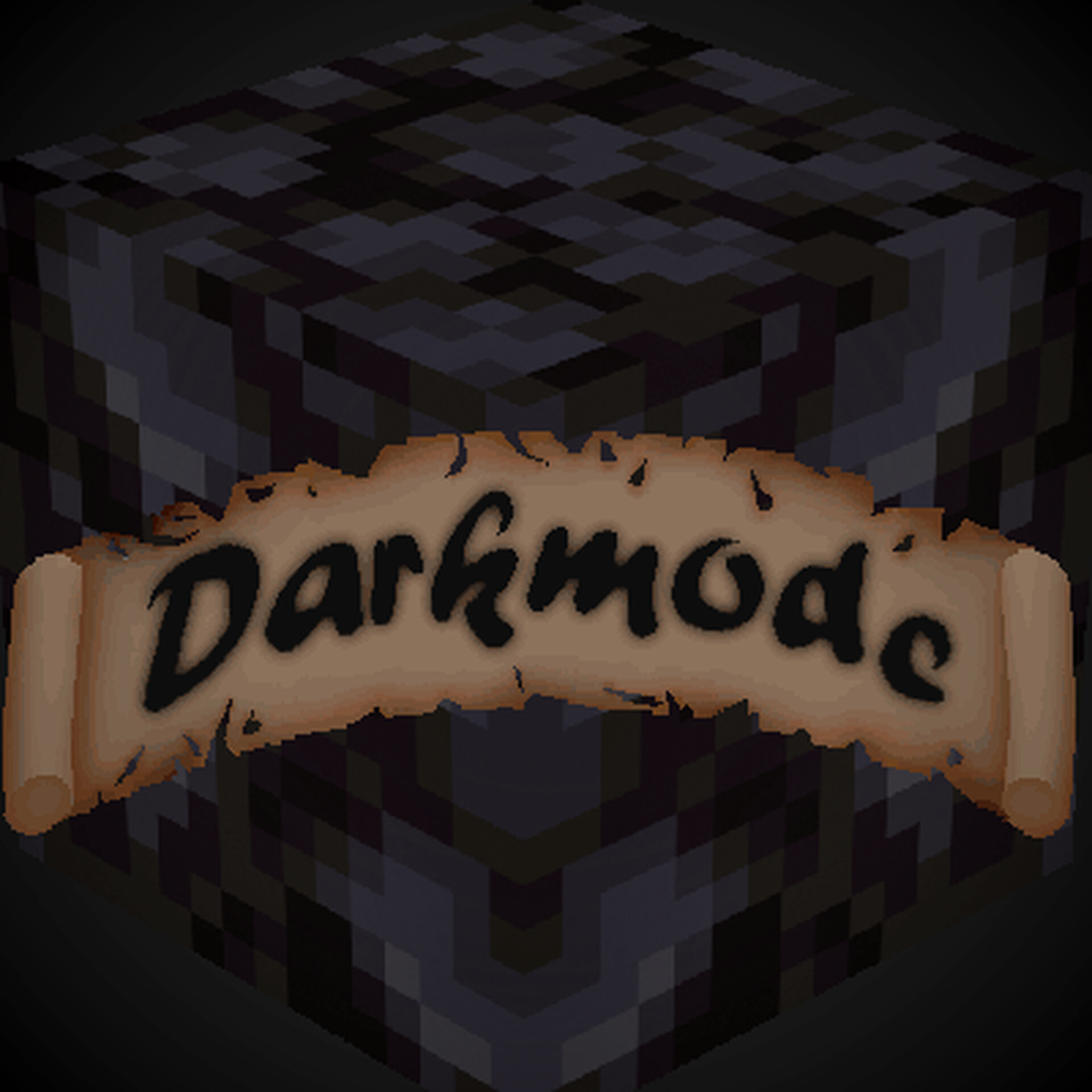 Darkmode Menu Minecraft Texture Pack