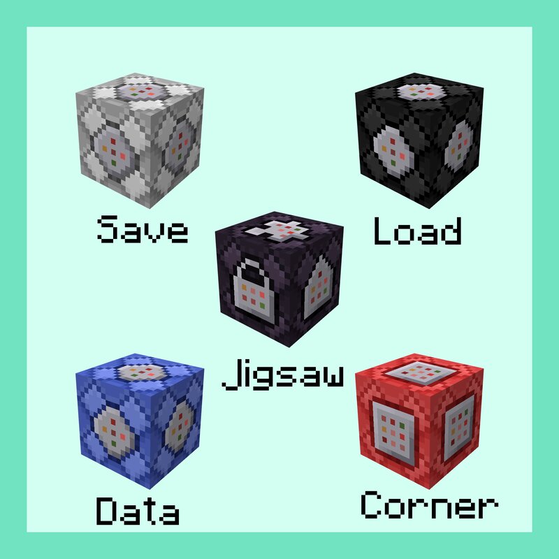 Distinct Structure Blocks Minecraft Texture Pack