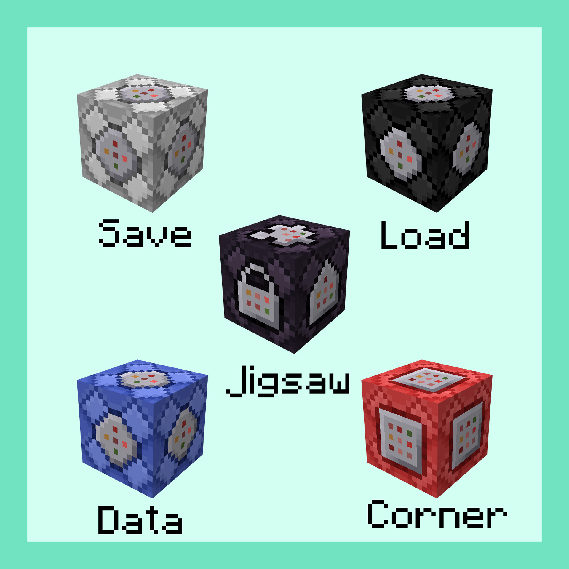 Distinct Structure Blocks Minecraft Texture Pack