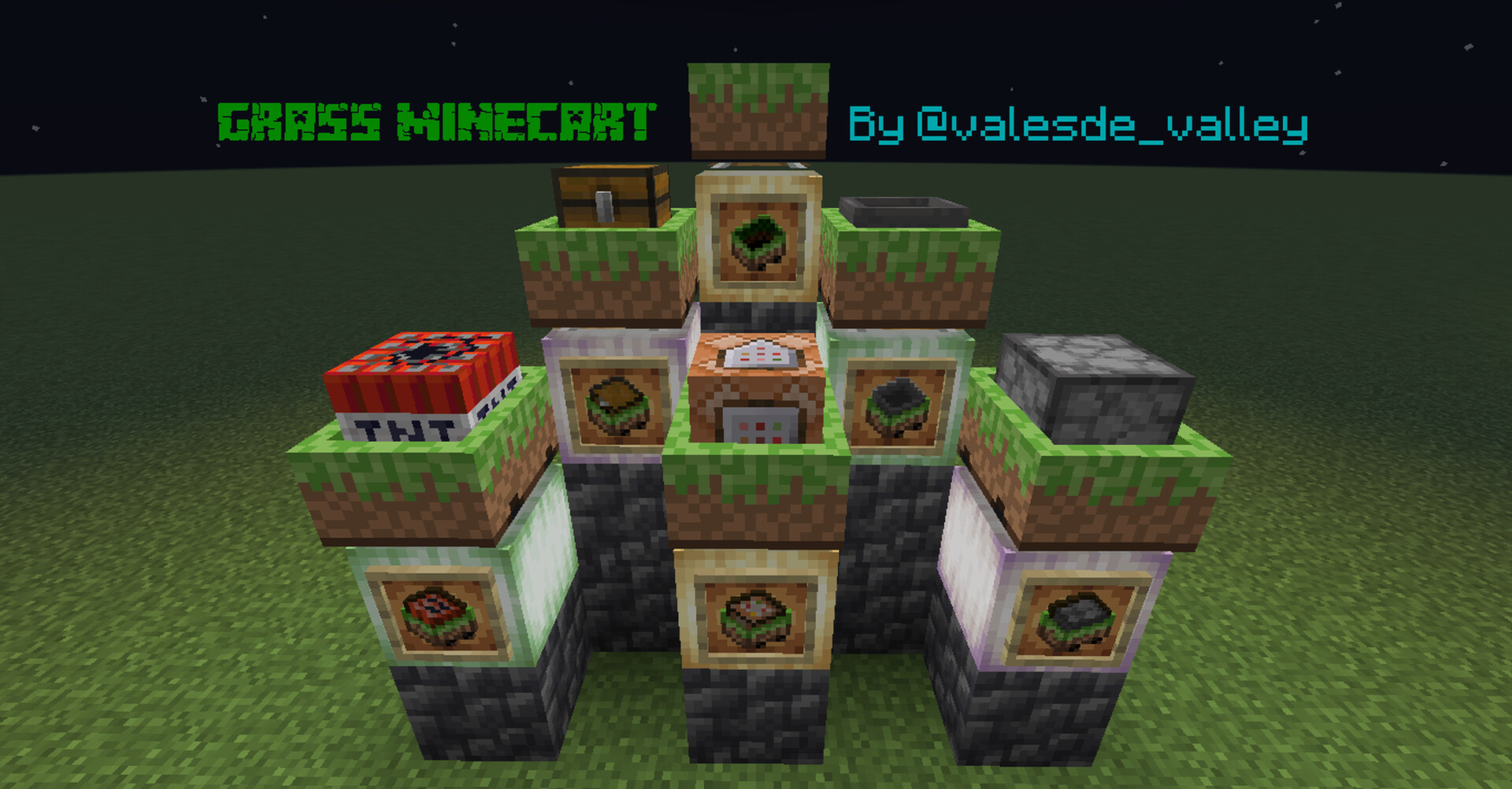 Grass Minecarts Minecraft Texture Pack