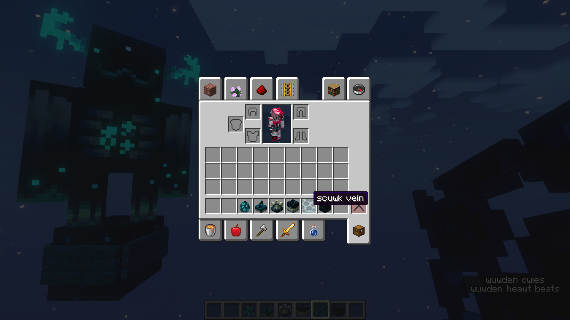 UwU Warden Minecraft Texture Pack