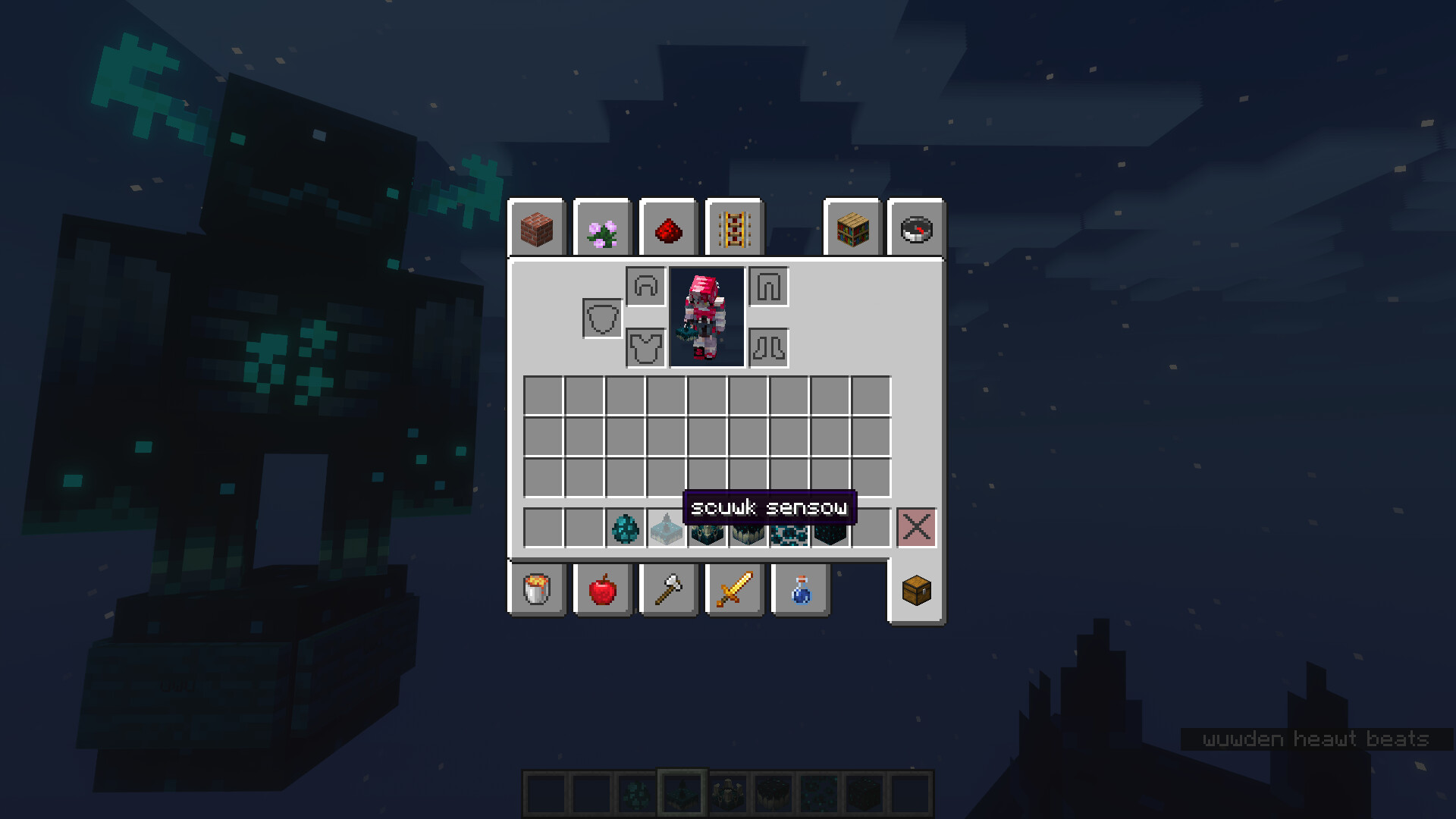 UwU Warden Minecraft Texture Pack