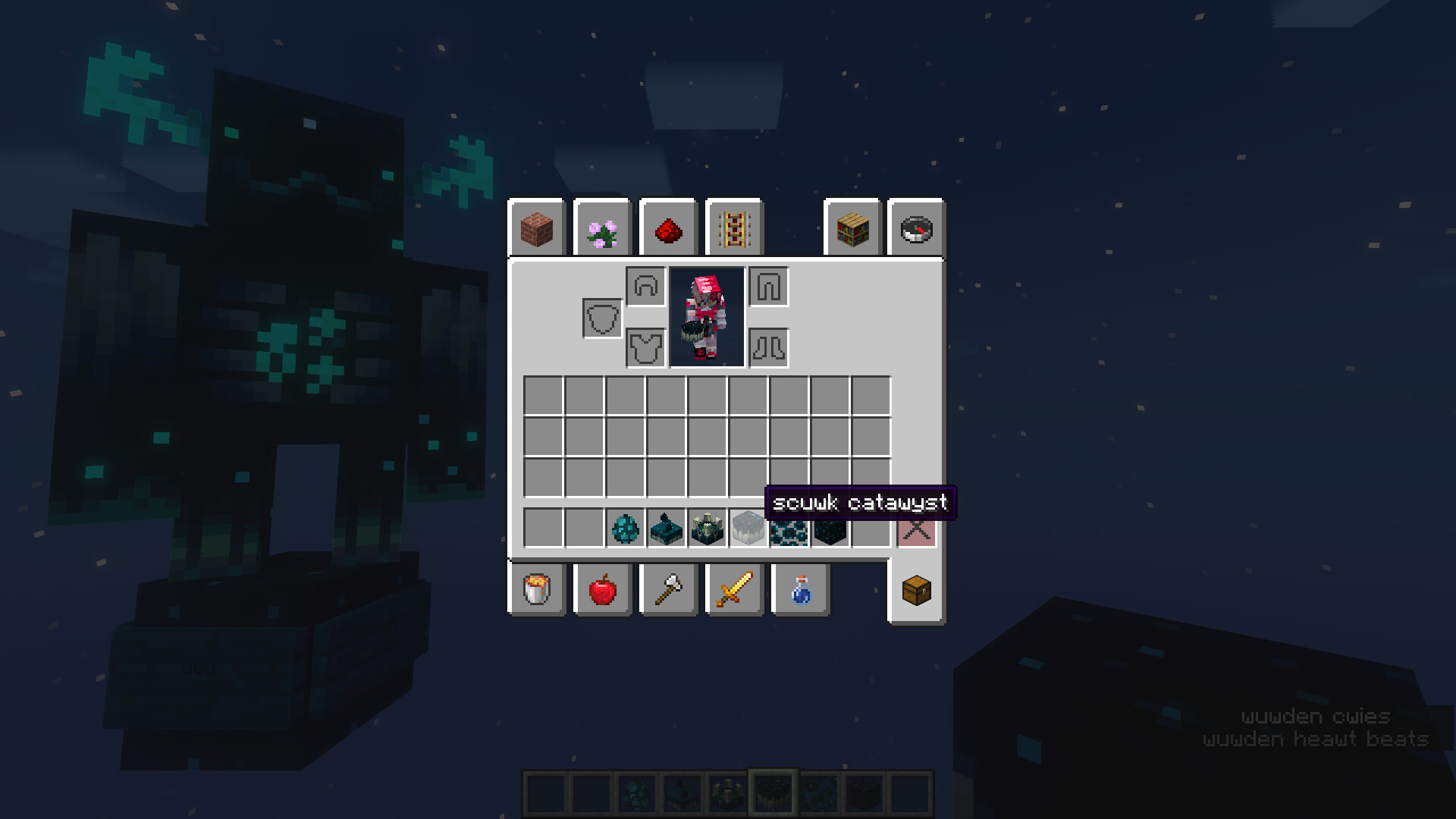 UwU Warden Minecraft Texture Pack