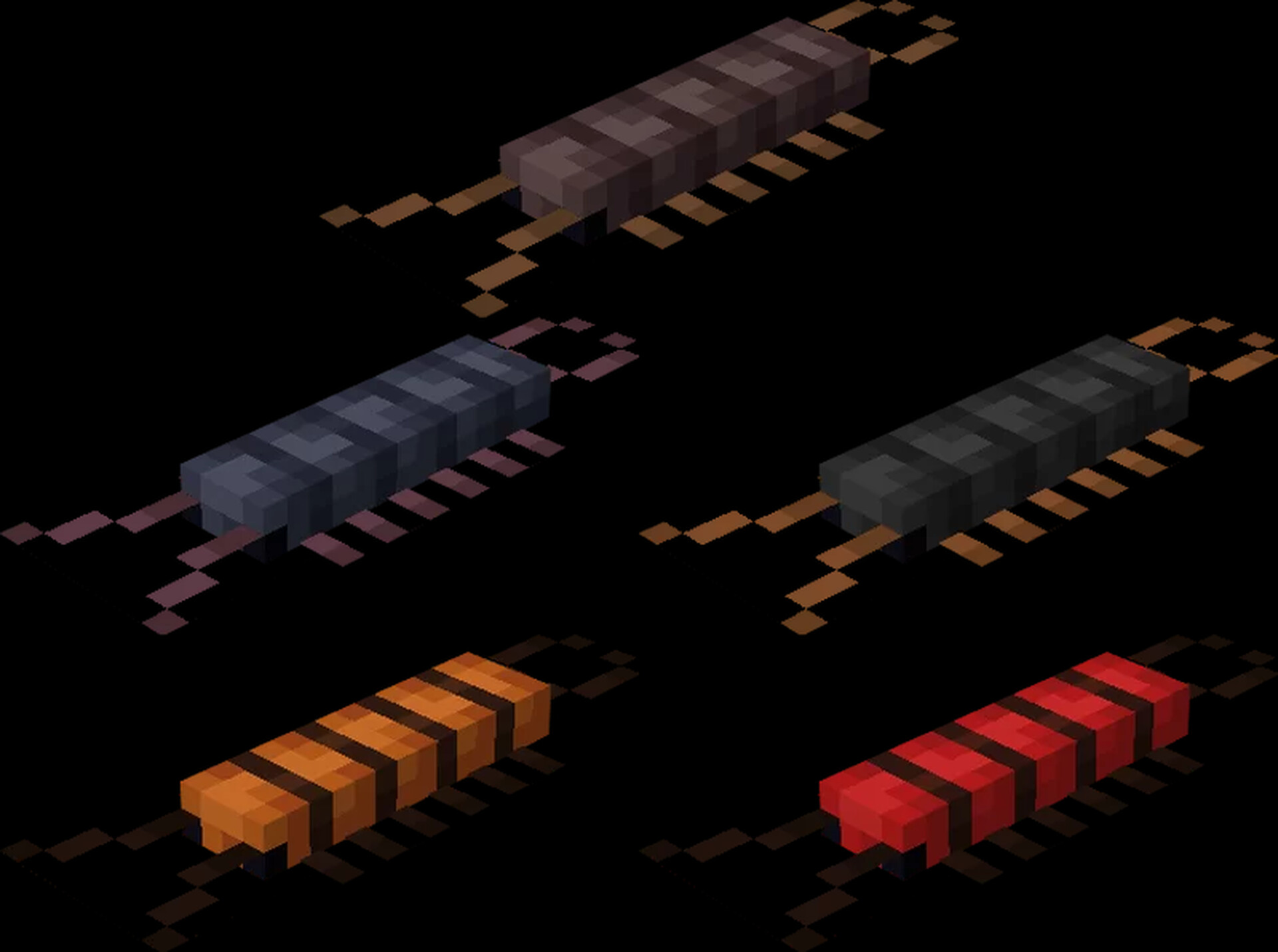 Cutie Crawlies — Centipede Silverfishes | Minecraft Bedrock Minecraft ...