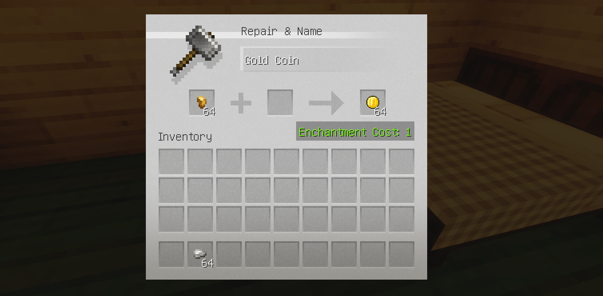 Nuggets to Coins Minecraft Texture Pack