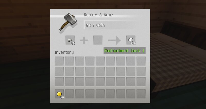 Nuggets to Coins Minecraft Texture Pack