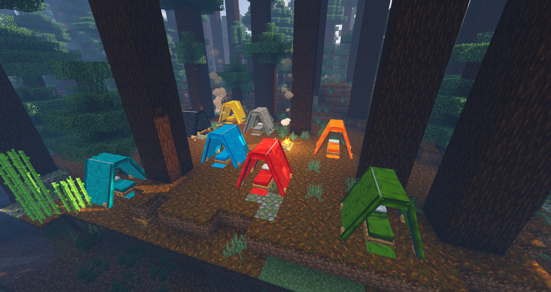 Beds to Camping tent (optifine) Minecraft Texture Pack