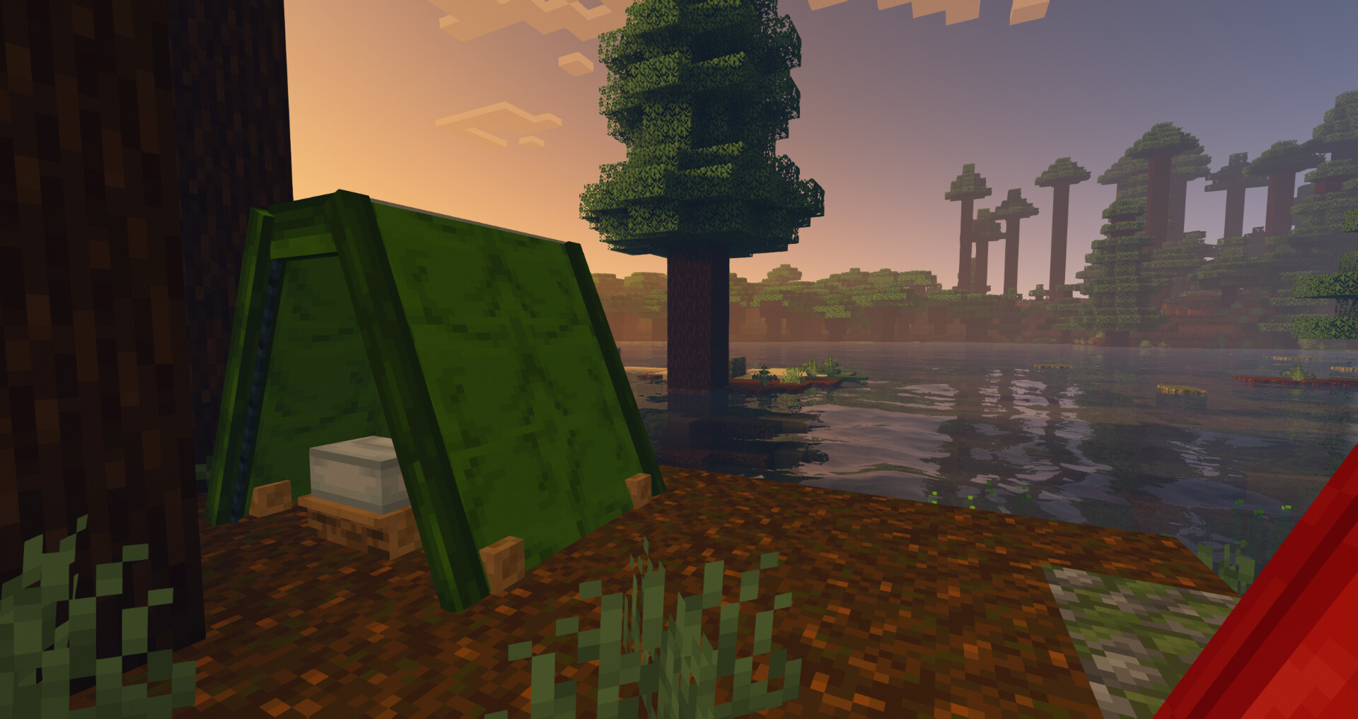 Beds to Camping tent Minecraft Texture Pack