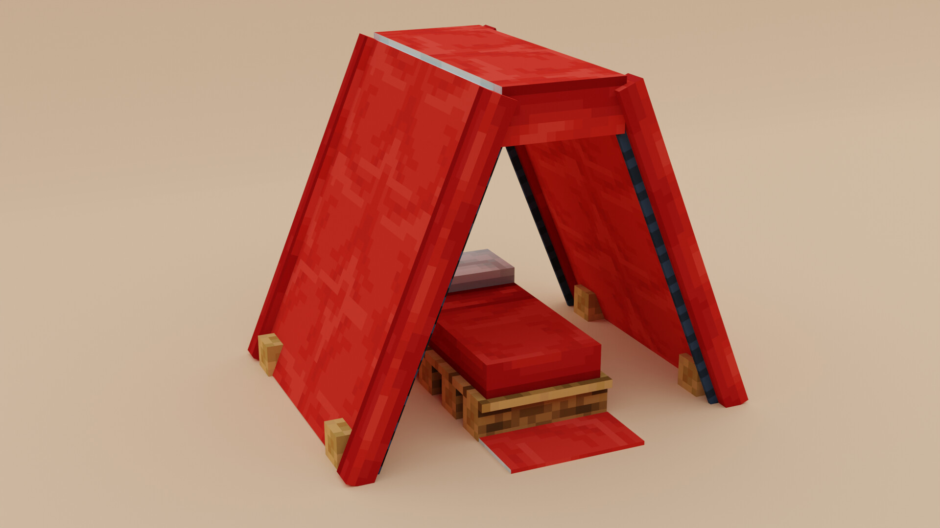 Beds to Camping tent Minecraft Texture Pack