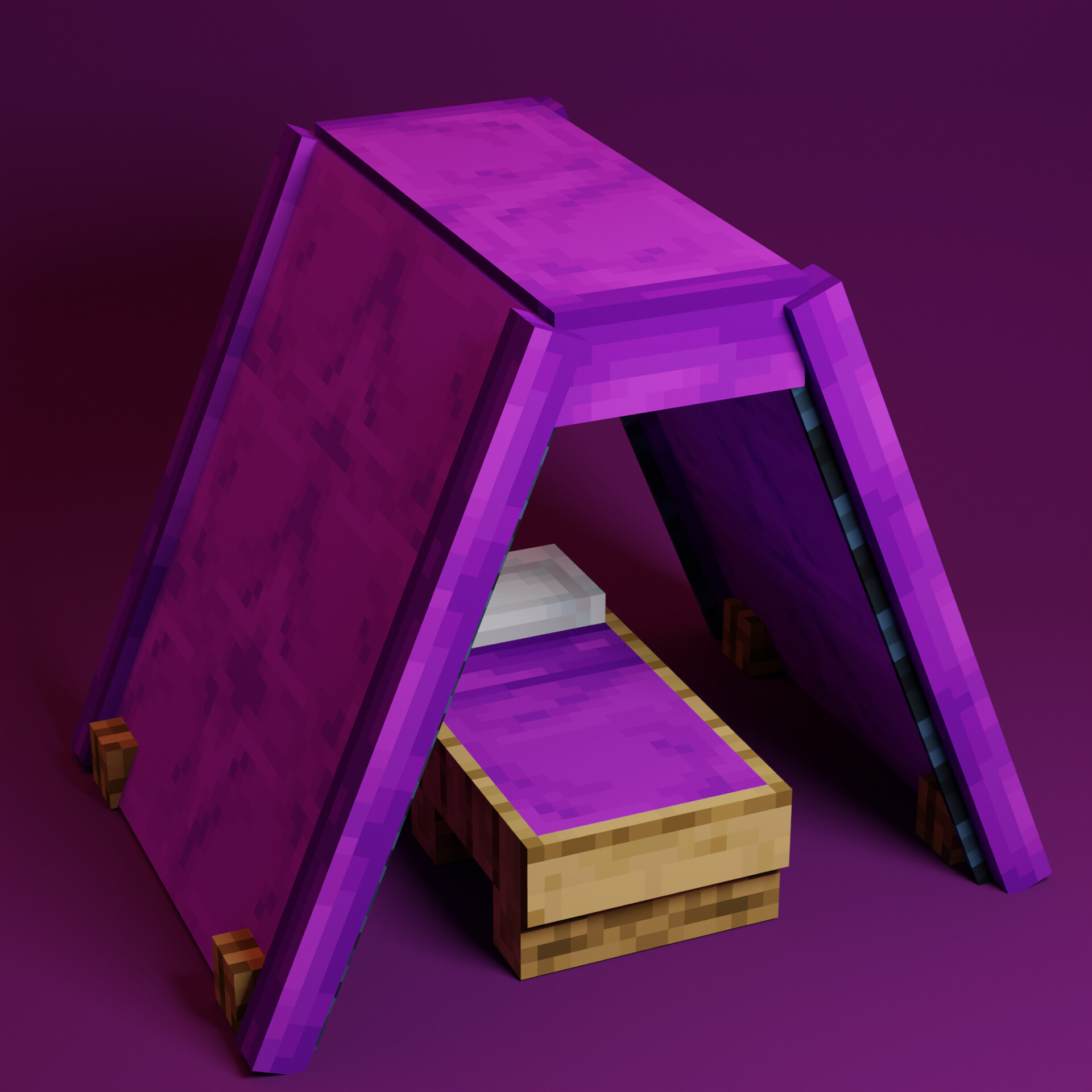 Beds to Camping tent (optifine) Minecraft Texture Pack