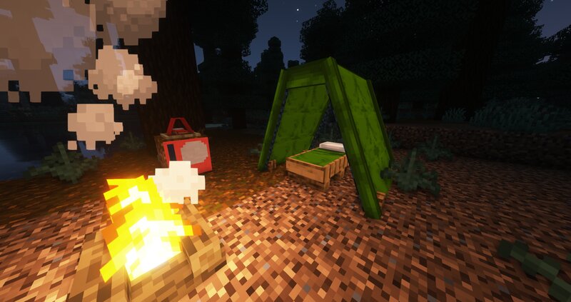 Beds to Camping tent Minecraft Texture Pack