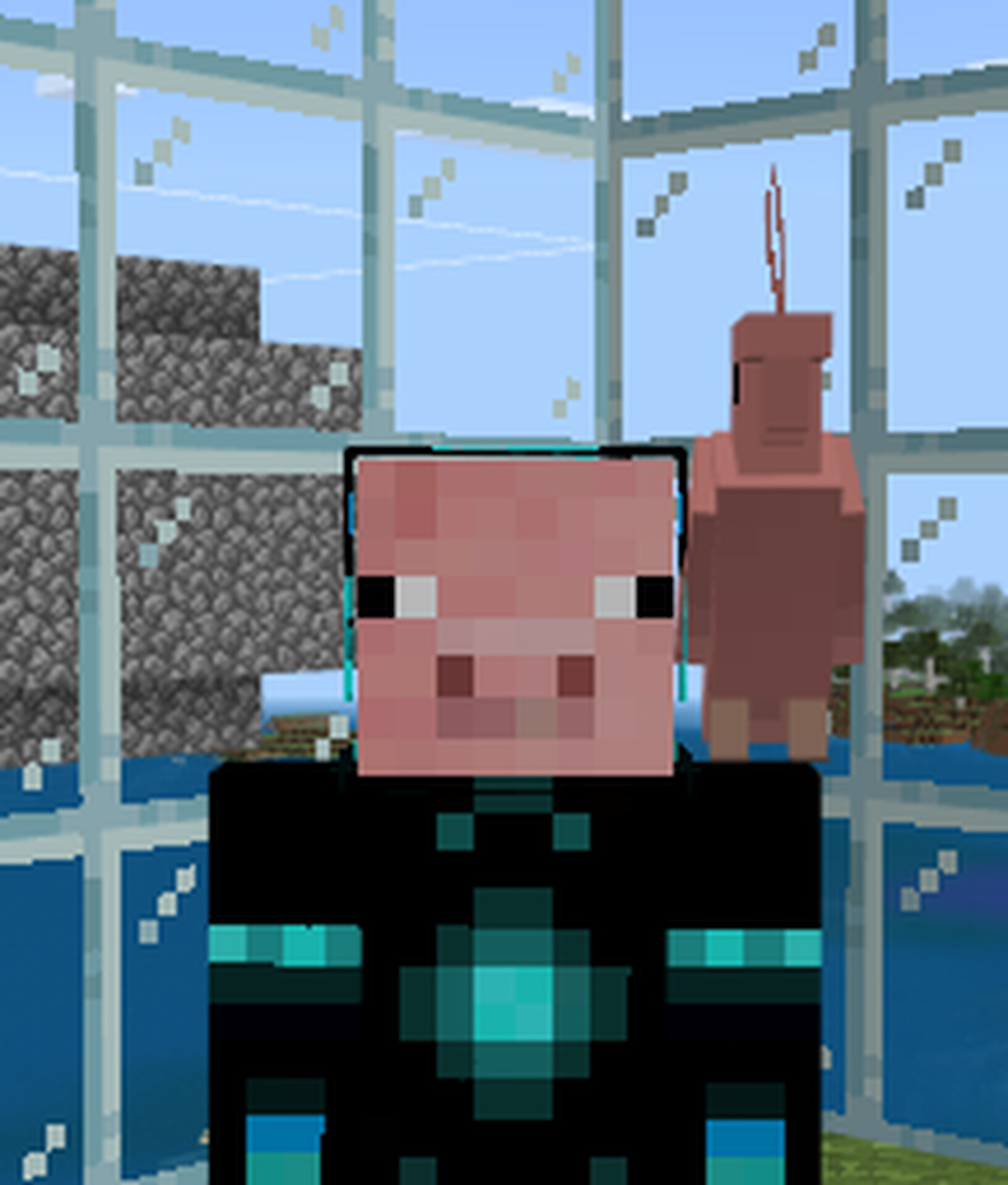 Red Parrot as a Pig Minecraft Texture Pack