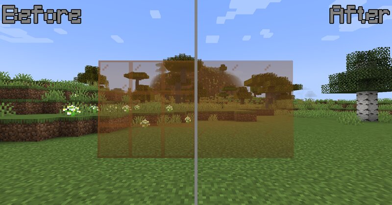BorderlessGlass Add-on Minecraft Texture Pack
