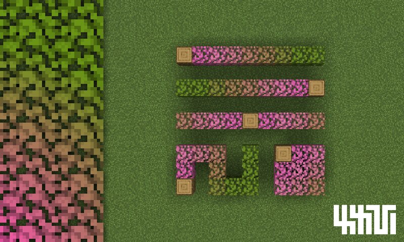 XXVI's Multicolored AZALEA Leaves Minecraft Texture Pack