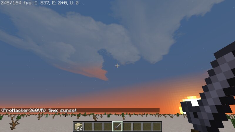 Realistic sun/moon/clouds Minecraft Texture Pack