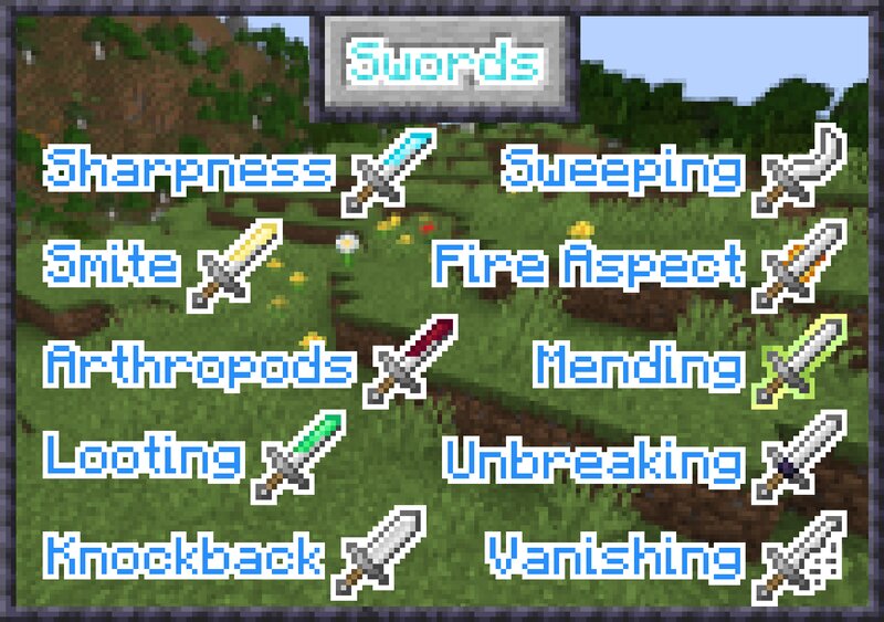 Cyber's Visual Enchantments (Weapons) Minecraft Texture Pack